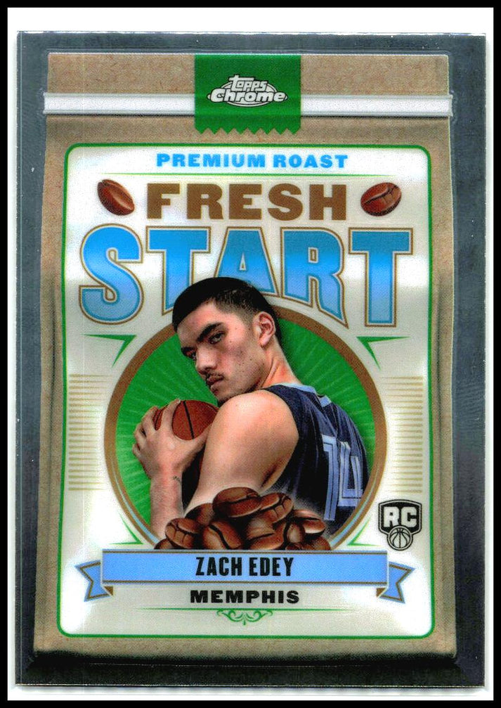 2024-25 Topps Chrome Fresh Start #FS-7 Zach Edey Memphis Grizzlies ...