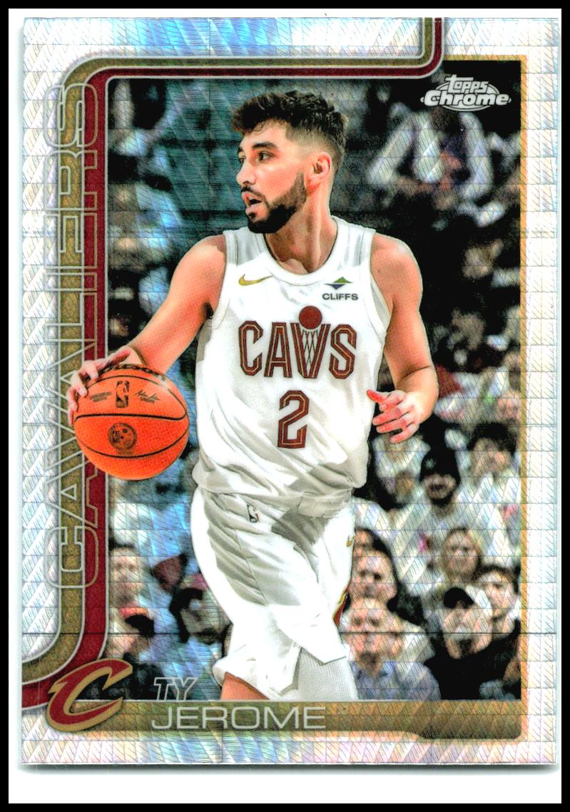 2025-26 Topps Chrome Prism Refractor #4 Ty Jerome Cleveland Cavaliers ...
