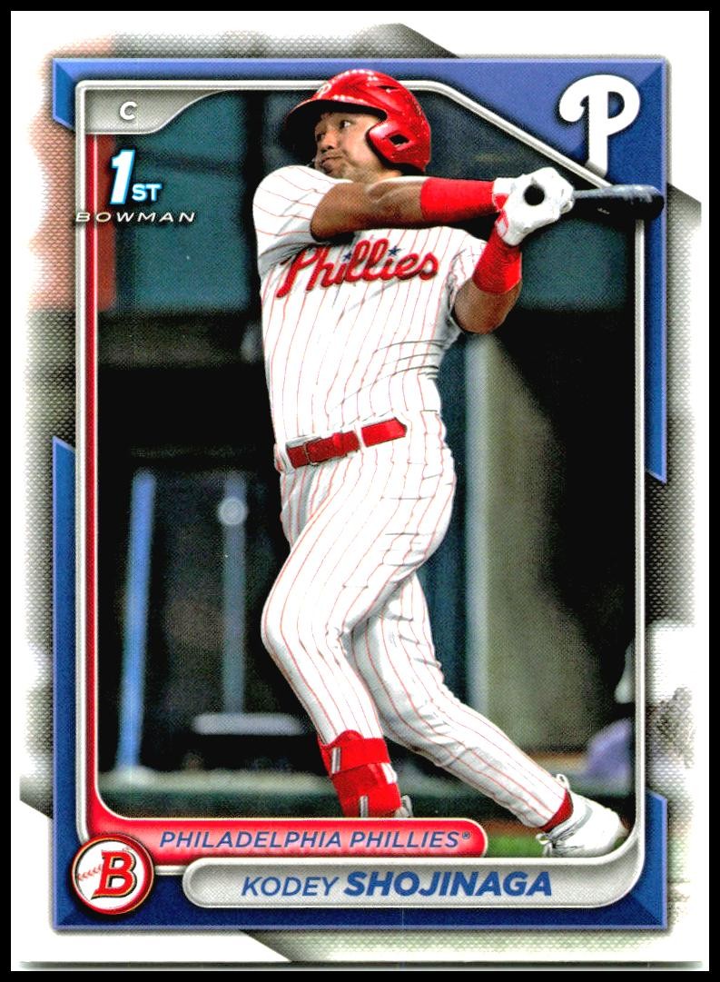 2024 Bowman Draft #BD-108 Kodey Shojinaga Philadelphia Phillies ...