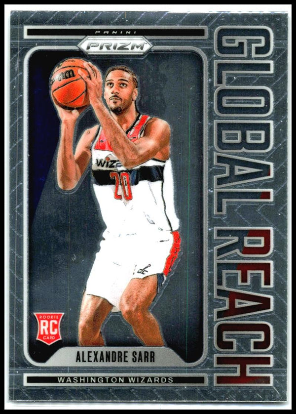 2024-25 Panini Prizm Global Reach #10 Alexandre Sarr Washington Wizard ...