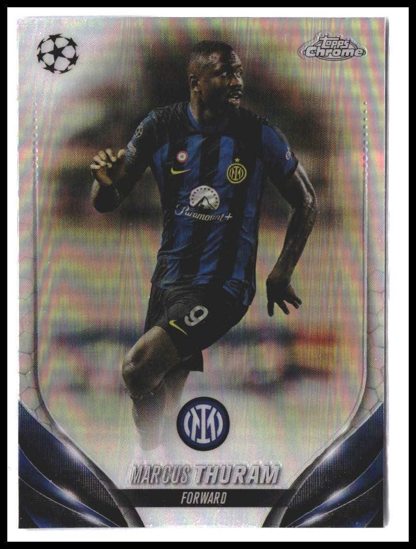 Marcus Thuram #52 2023-24 Topps UEFA Club Competitions Refractor ...