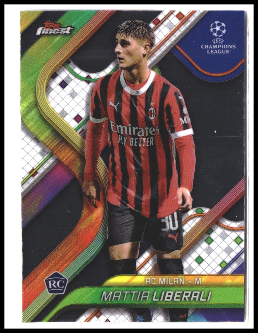 Mattia Liberali #78 2024-25 Finest UEFA Club Competitions Rookie RC ...